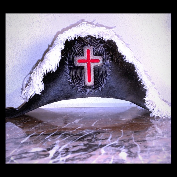 Accessories | Vintage Masonic Knights Templar Officer Hat | Poshmark